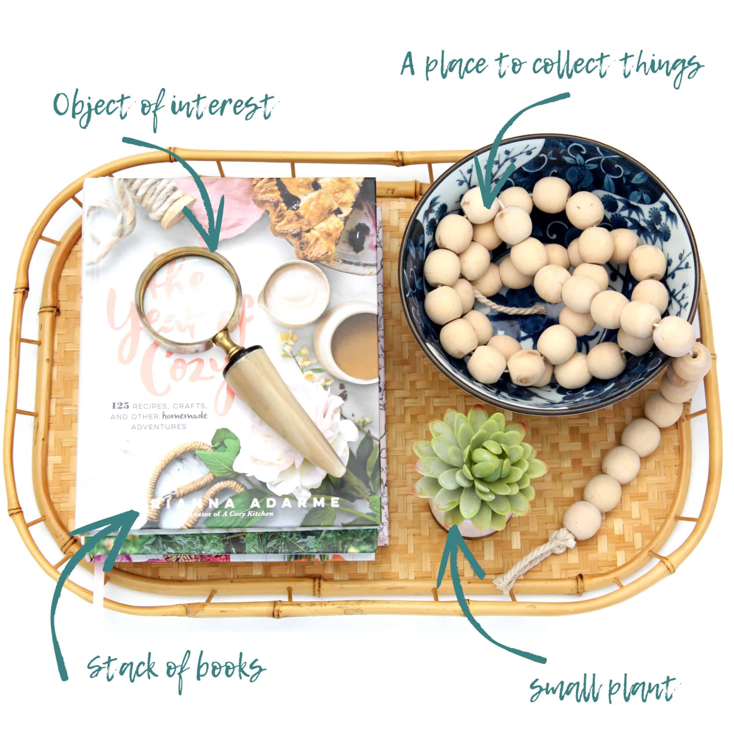 How to Style a Decorative Tray - A Nod to Navy