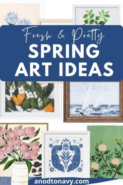 Fresh & Pretty Artwork For Your Home - A Nod to Navy