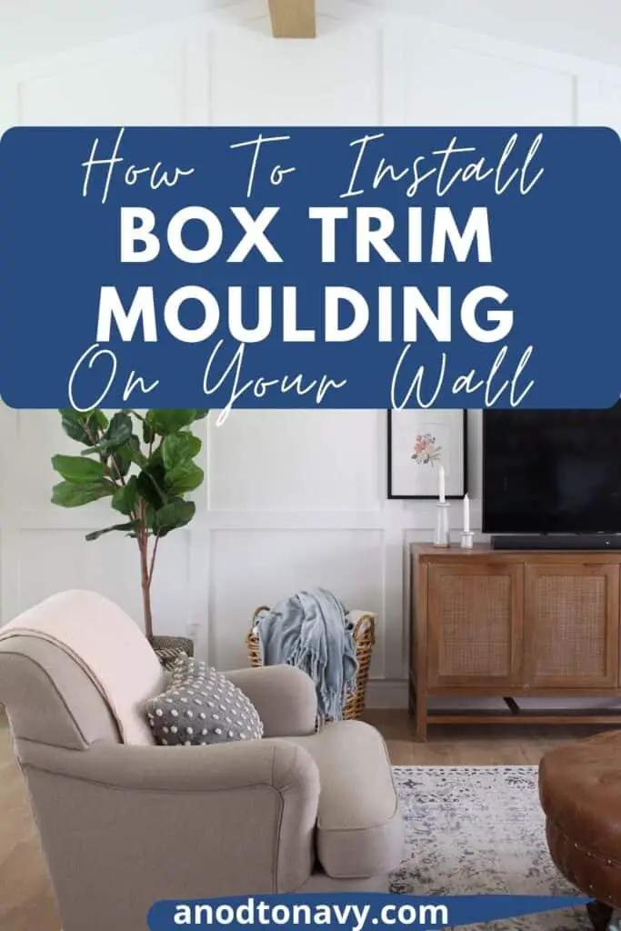 How To Install Box Trim Wall Moulding - A Nod to Navy