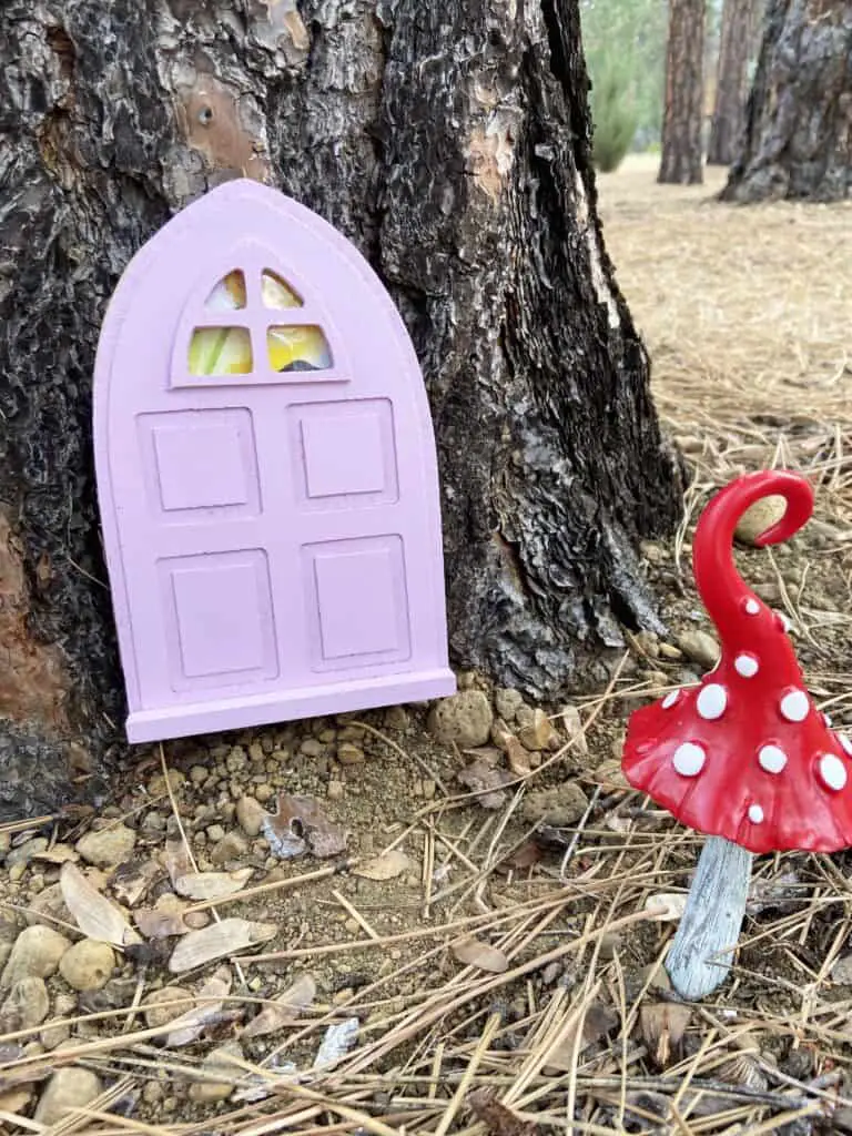 DIY Outdoor Fairy Garden Door - A Nod to Navy